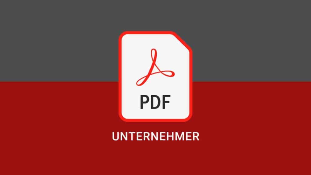 Formular zur Auskunft des Einkommens von Unternehmern